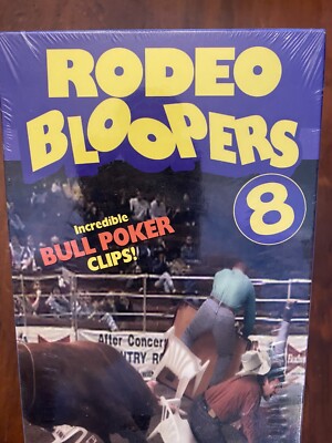 Rodeo Bloopers 8 VHS Tape New 1996 Bull Poker Cowboy Lifesavers | eBay