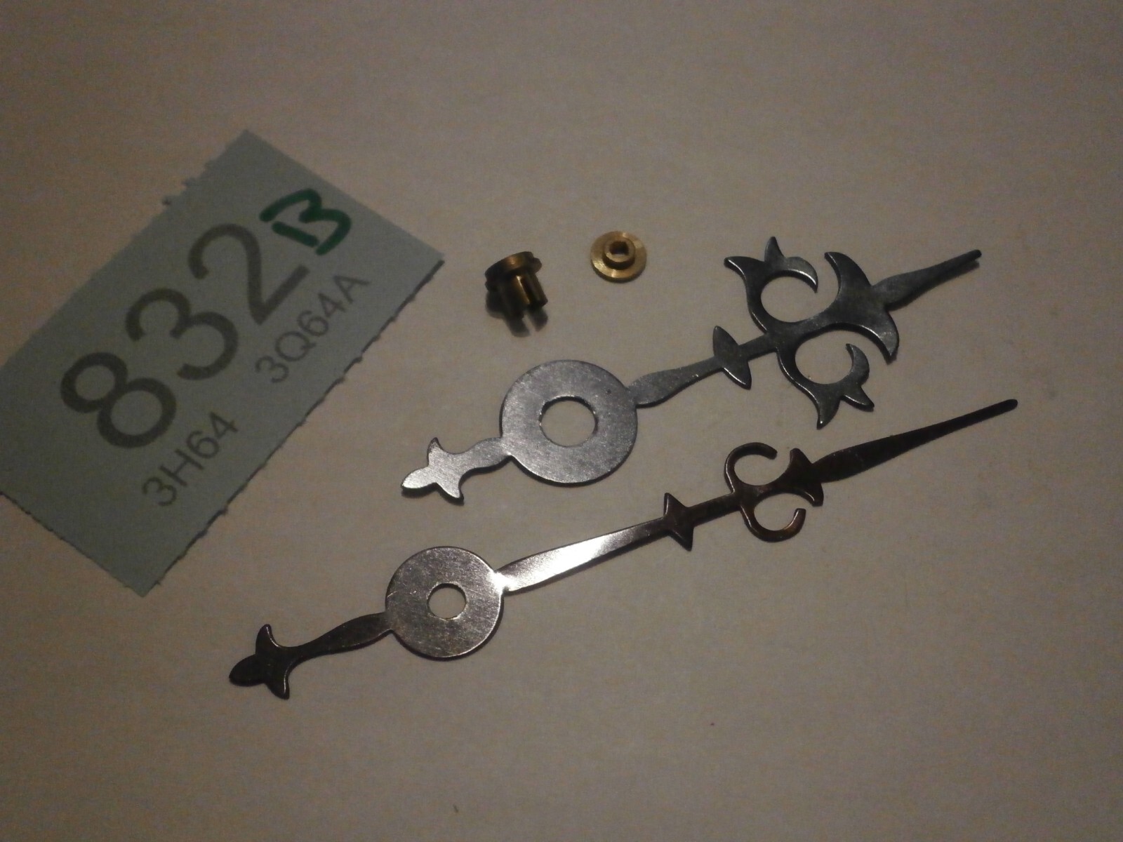 Clock HANDS Pair collets from clockwork movement wall mantle bracket ...