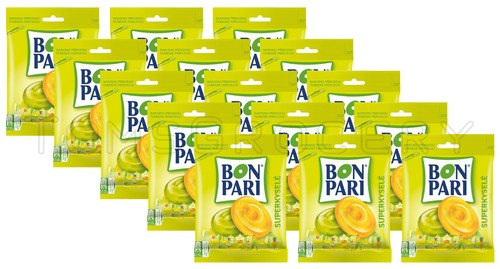 15 BON PARI SUPER SOUR Tropical Fruit Flavor Hard Candies Bonbons 90g 3 ...