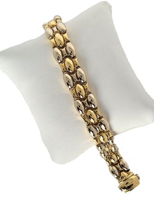 Bracciale Donna CHIMENTO in oro giallo e bianco 18 kt 750 a maglia art ...
