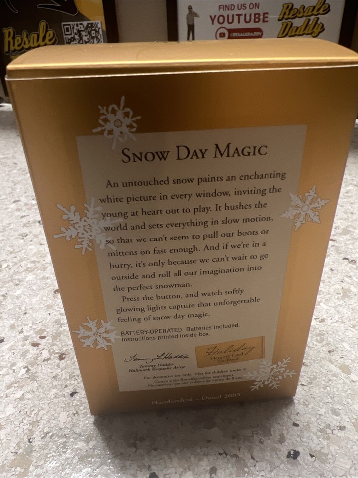 Hallmark SNOW DAY MAGIC Keepsake Christmas Ornament KOC Exclusive ...