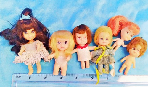 Set of 6 - VINTAGE 1960’s MATTEL LIDDLE KIDDLES RARE TOYS Girl Dolls | eBay