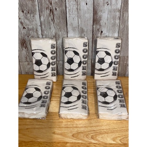 Swankie Hankie Travel Tissue 6 Packs Soccer Futbol Sports (10-3 ply ...
