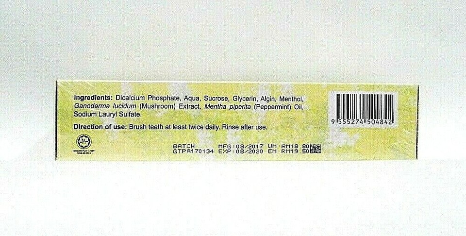 2 Boxes DXN Ganozhi Toothpaste 150g Ganoderma Lingzhi Reishi Express ...