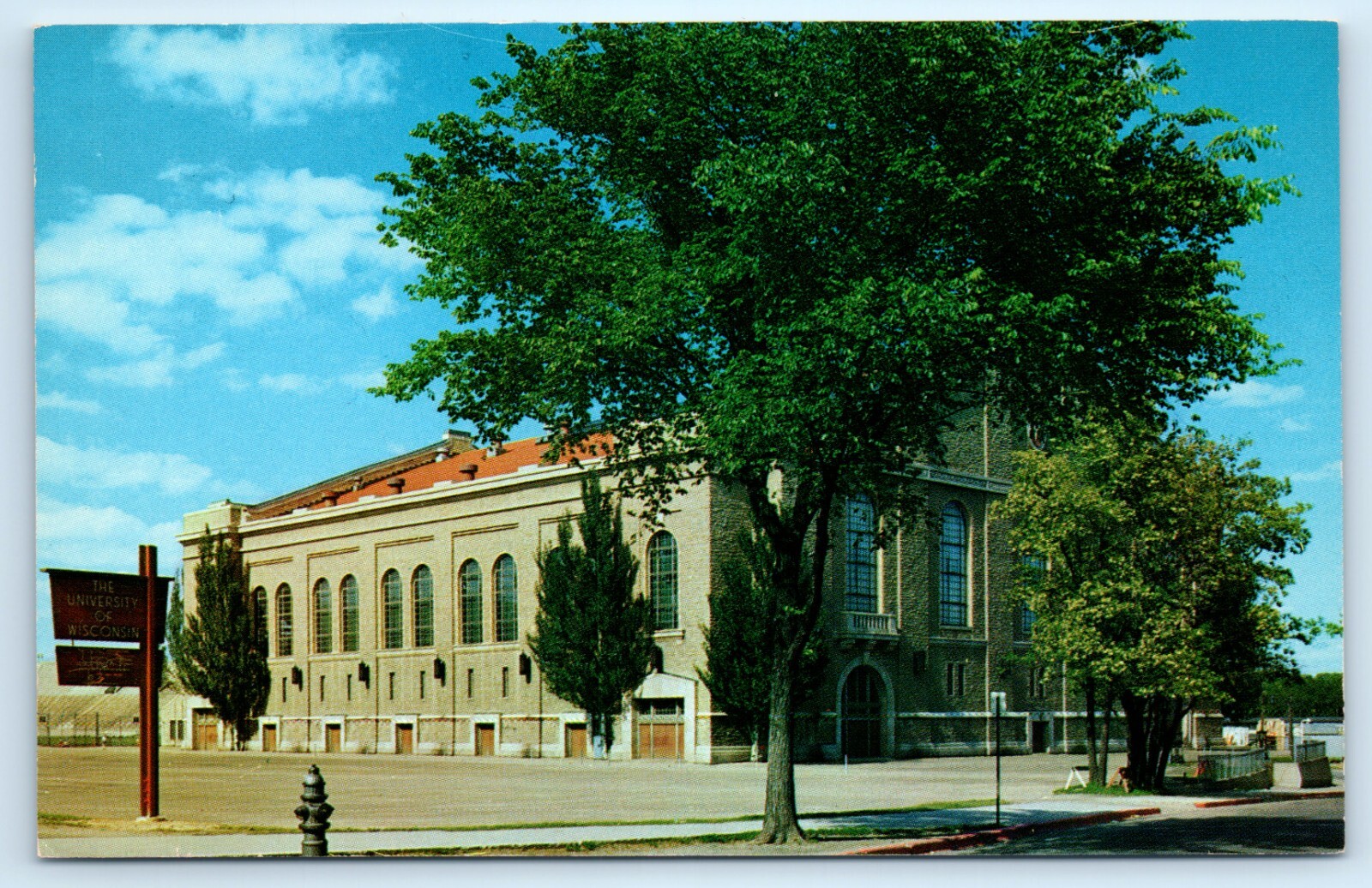 POSTCARD University of Wisconsin Madison Athletic Field House Sports | eBay