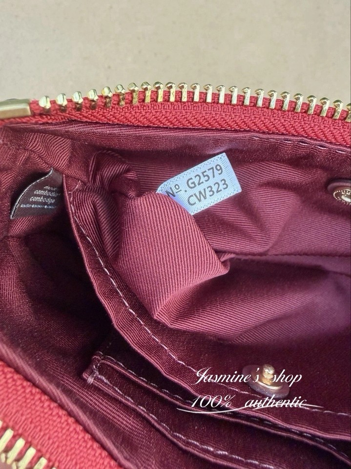 NWT coach Teri Mini Crossbody Bag In Signature Canvas cw323 | eBay