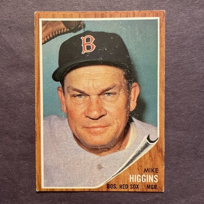 1962 Topps #559 Mike Higgins Boston Red Sox Manager High Number | eBay
