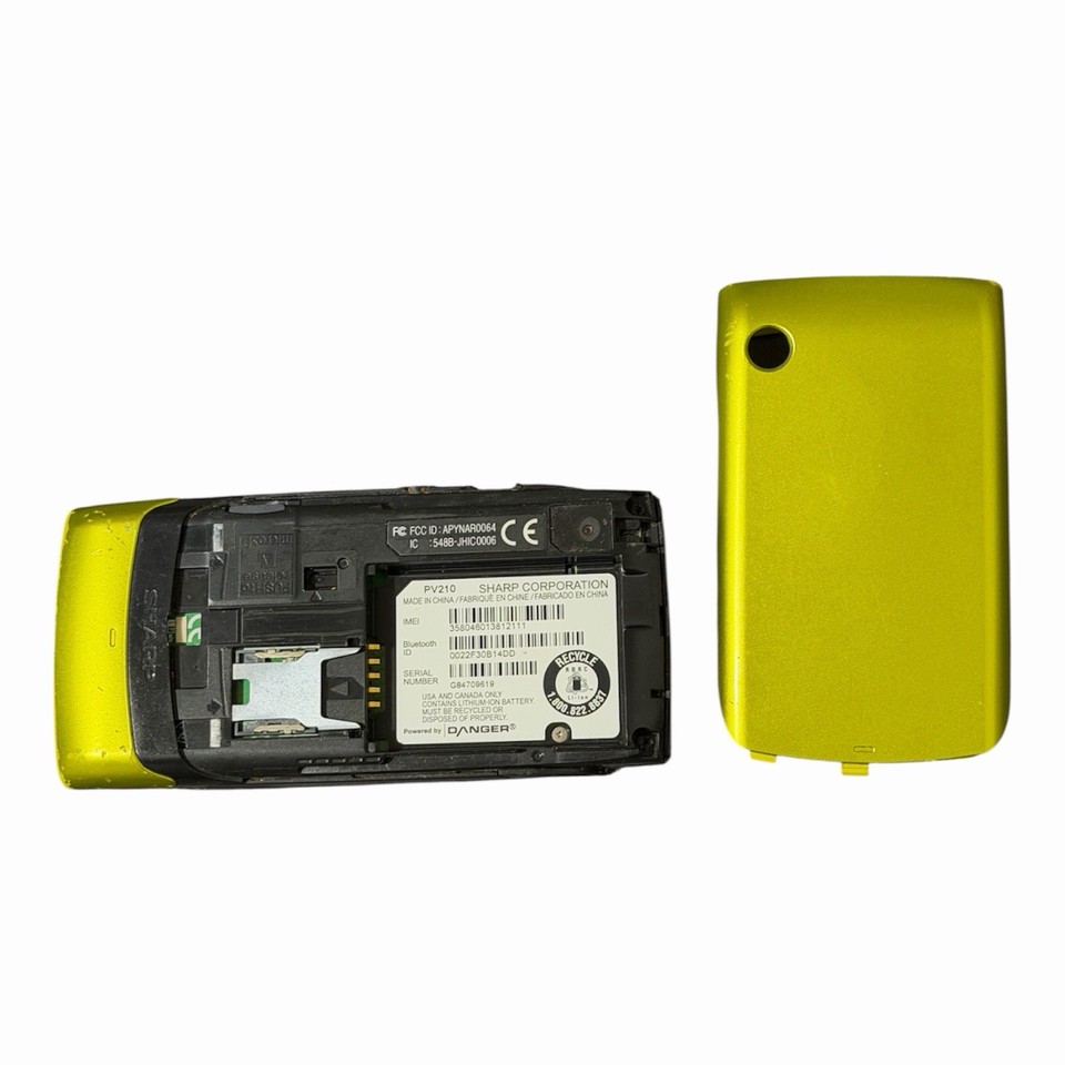 T-Mobile Sharp Sidekick 2008 PV210 2G Slider Cell Phone Lime Green ...