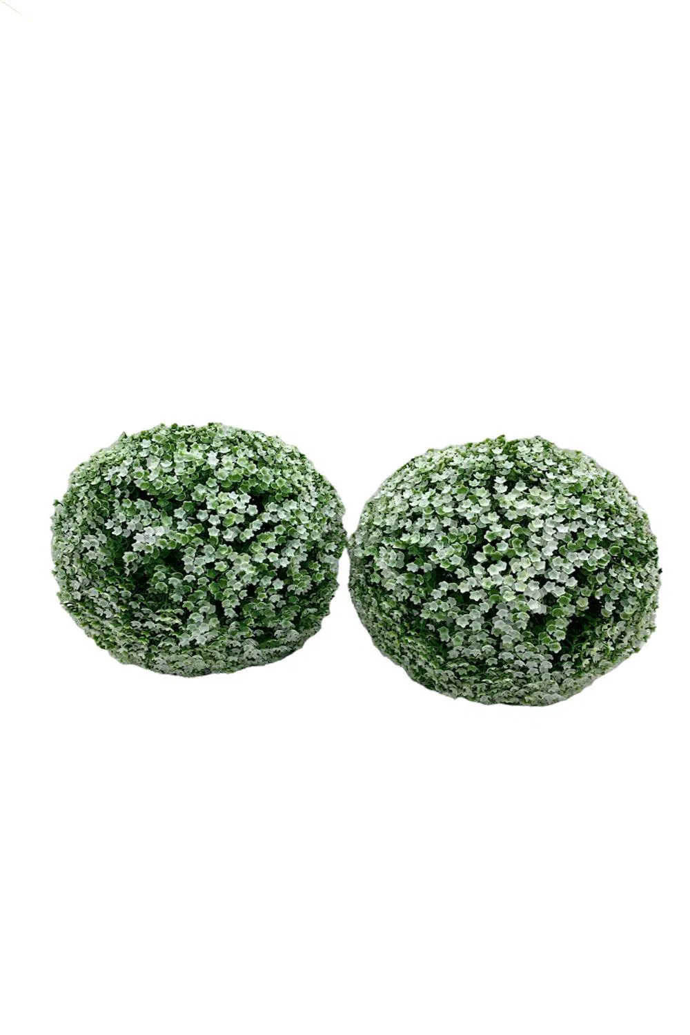 Wicker Park 2-Pack 11" Faux Flower Spheres Indoor/Outdoor White | eBay