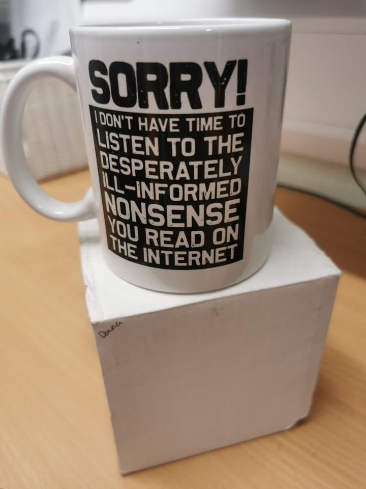 Novelty Mug Desperately Ill-informed Nonsense Mug Funny Gift | eBay UK