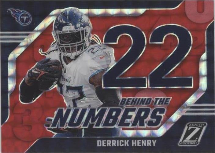 2023 Panini Zenith - Behind the Numbers Derrick Henry #7 Red for sale ...