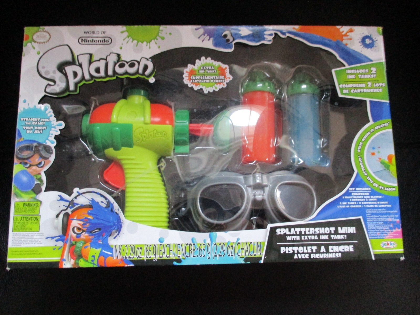 World of Nintendo Splatoon-Splattershot Mini With Extra Tank New In ...