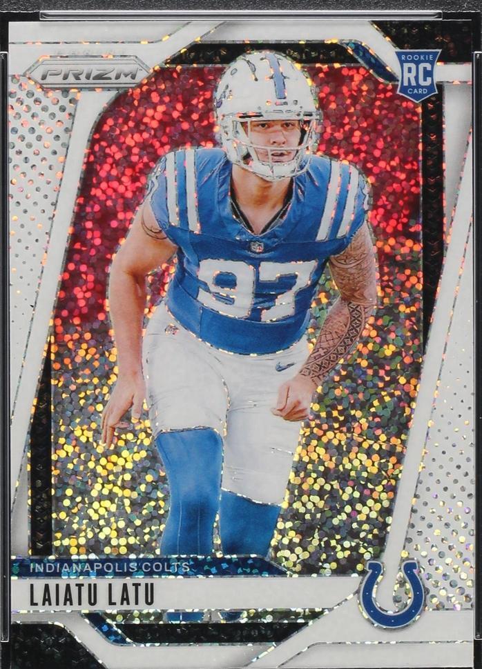 2024 Panini Prizm - Rookies Laiatu Latu #366 White Sparkle Prizm (RC ...