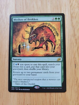 MYTHOS OF BROKKOS Magic the Gathering MTG NM/M Ikoria green graveyard ...