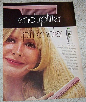 1971 vintage print ad - Toni Tame Creme Rinse CUTE blonde hair girl ...