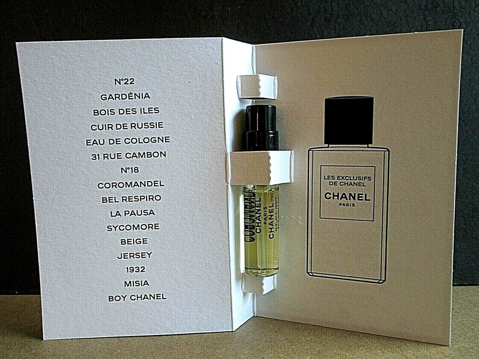 2 CHANEL LES EXCLUSIFS COROMANDEL EAU DE PARFUM SAMPLE SPRAY 1.5 ML 0. ...
