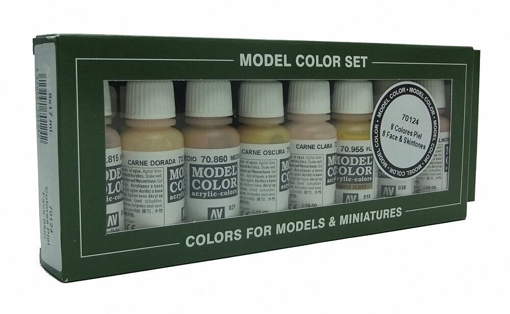 Acrylicos Vallejo Train Model Paint Set - Pack of 8 (70124) for sale ...