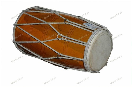 Indian Dholak Musical Instrument Traditional Wedding-Kirtan With Case ...