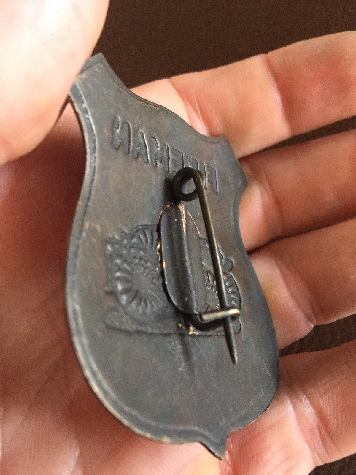 Fireman Epaulette BRASS Firefighter Pinback Fire Chief Department FDNY ...