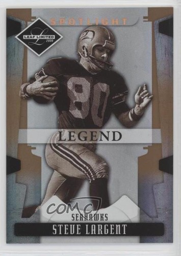 2008 Leaf Limited Legend Spotlight Bronze /125 Steve Largent #183 HOF ...