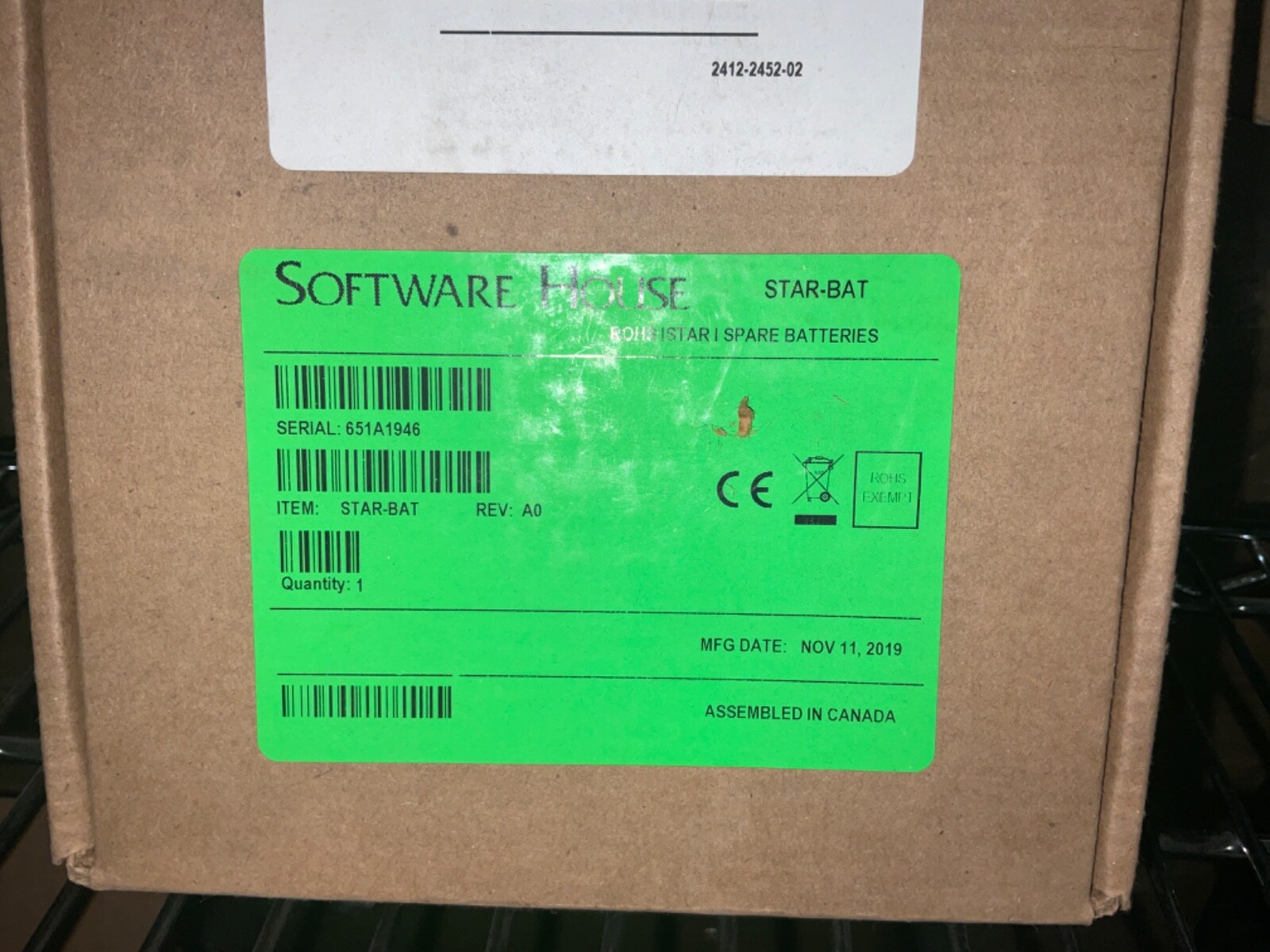 Software House iStar STAR-BAT Spare Replacement Battery Pack | eBay