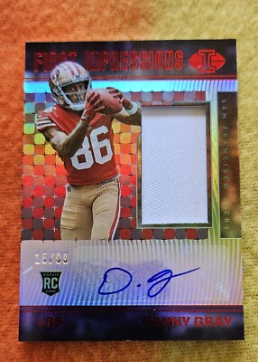 2022 Illusions DANNY GRAY First Impressions Autographed RPA #d 15/99 ...
