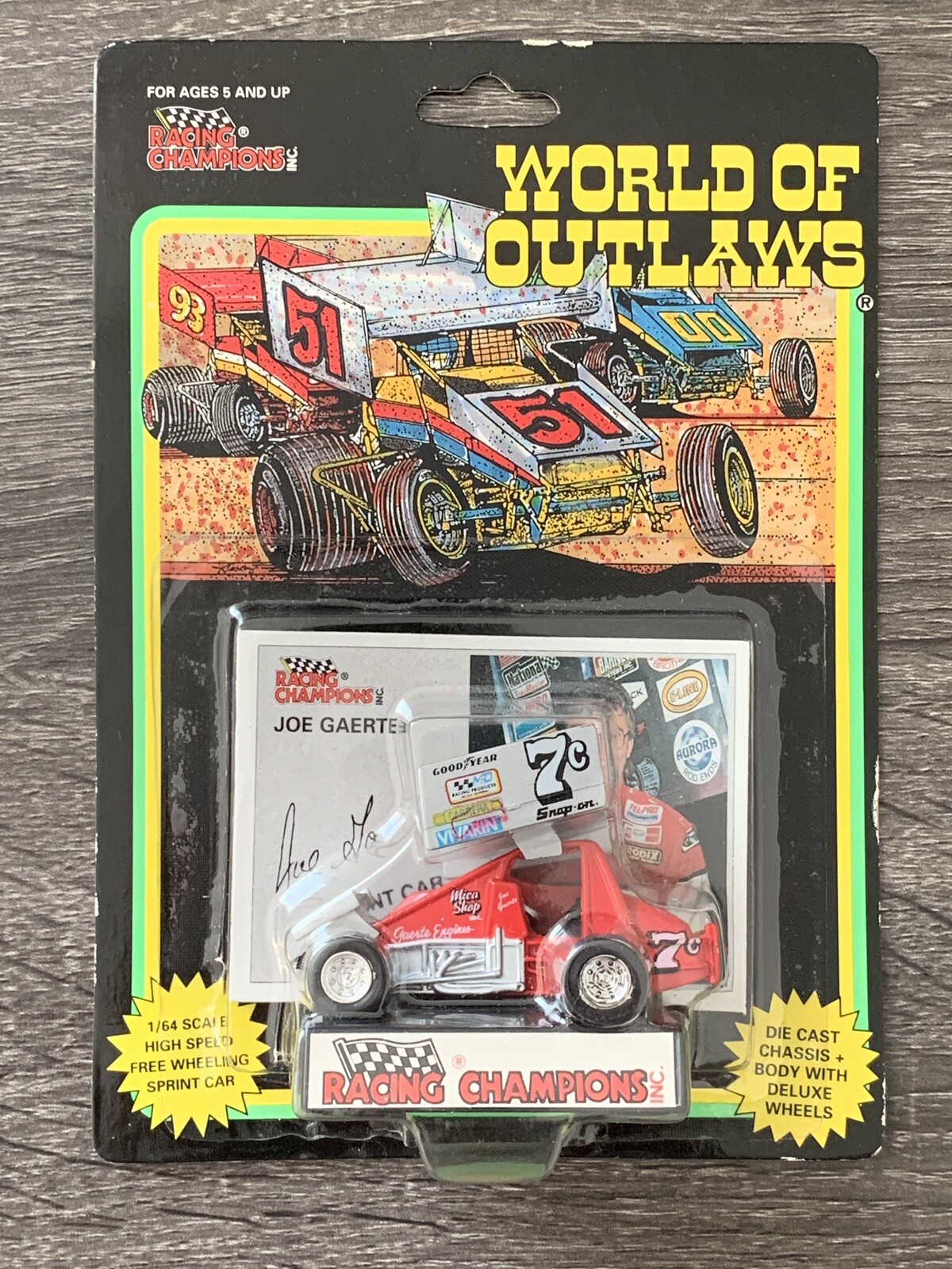 1993 Racing Champions: World of Outlaws #7c JOE GAERTE 1:64 Sprint Car ...