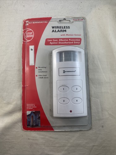Intermatic Home Security Programmable Wireless Alarm w/Motion Sensor ...