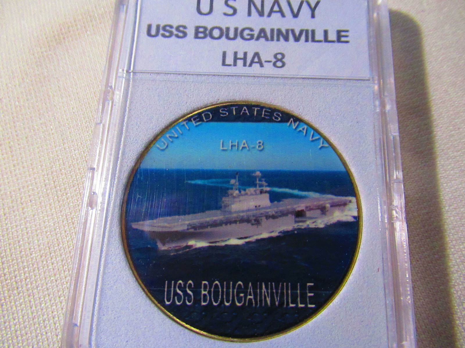 US NAVY - USS BOUGAINVILLE (LHA-8) Challenge Coin | eBay