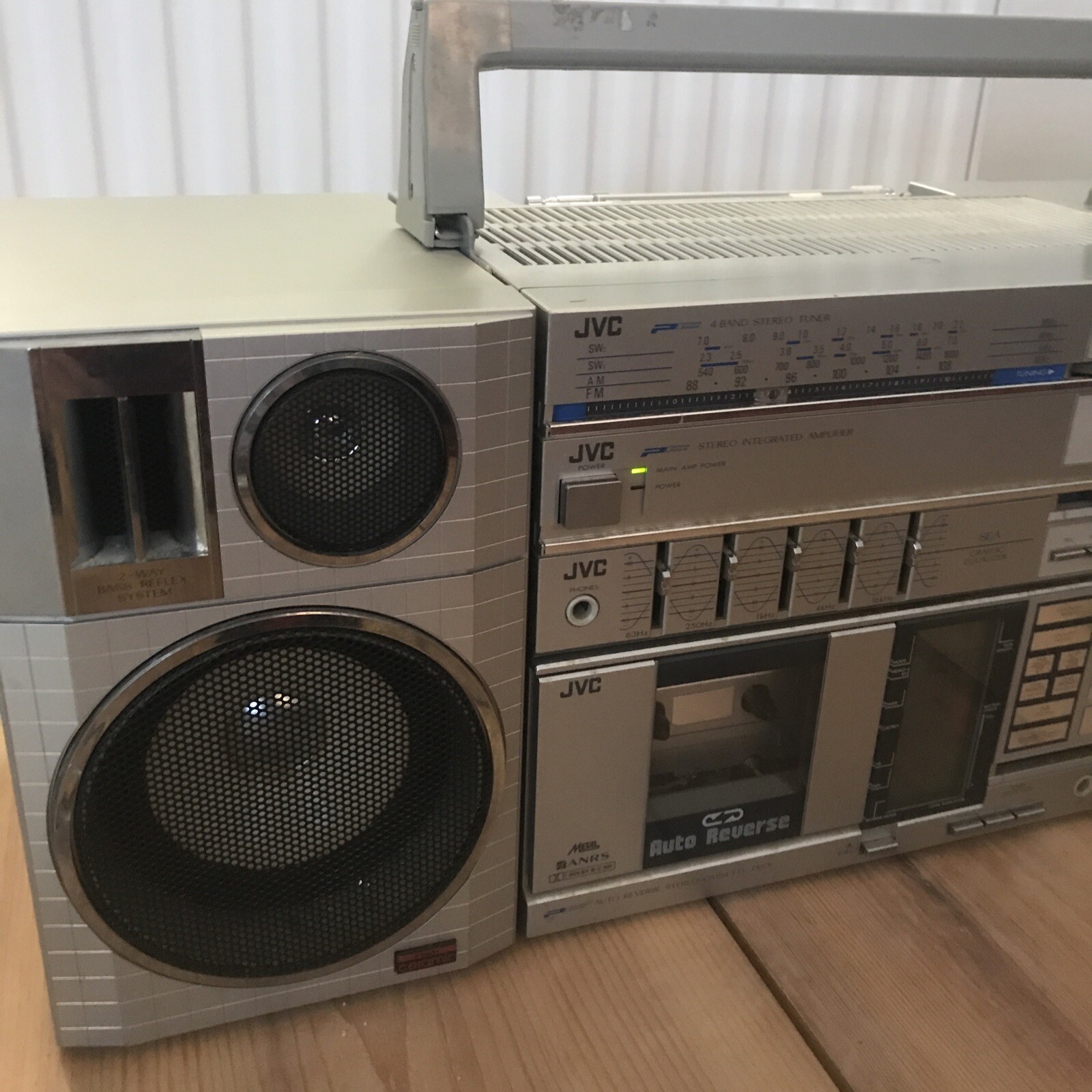 Rare 1980's Vintage JVC PC-R55W / D55W tape Old School Ghetto Blaster ...