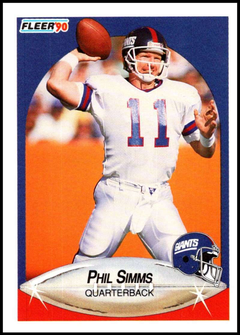 1990 Fleer #76 Phil Simms NM-MT NY Giants | eBay