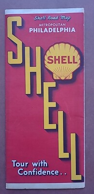 Vintage 1940s? H M Gousha Shell Road Map: Metropolitan Philadelphia ...