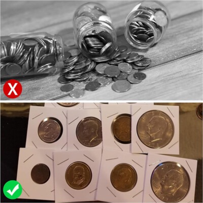 200 Assorted Coin Holder 2X2 Cardboard Mylar Flip For Penny Nickel ...