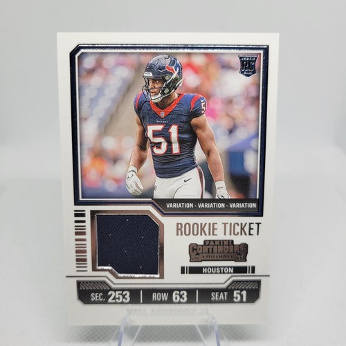 WILL ANDERSON JR. 2023 Panini Contenders RC Rookie VARIATION PATCH ...