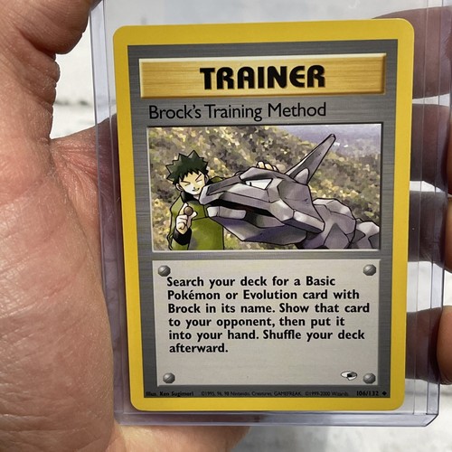 Pokemon Card - Gym Heroes 106/132 - BROCK'S TRAINING METHOD (uncommon ...