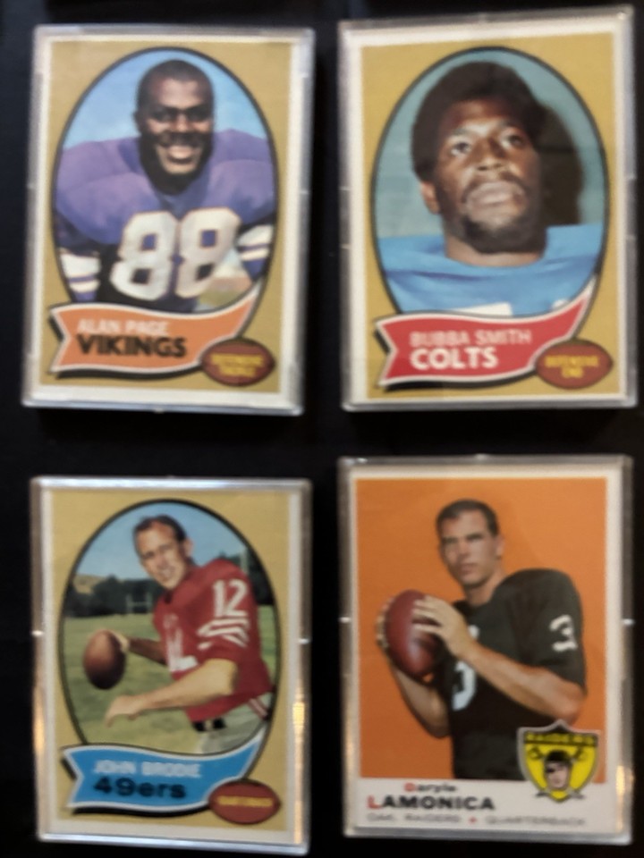 Pristine NFL Vintage Lot 60’s 1970’s 18 Cards Gale Sayers OJ Simpson ...