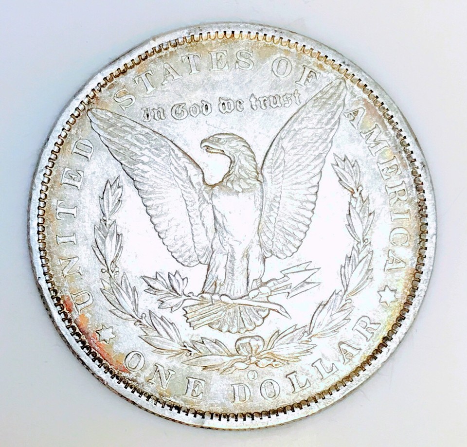 1886 O MORGAN DOLLAR! MEGA KEY DATE! RAINBOW RIMS! WICKEDLY SCARCE! NR ...