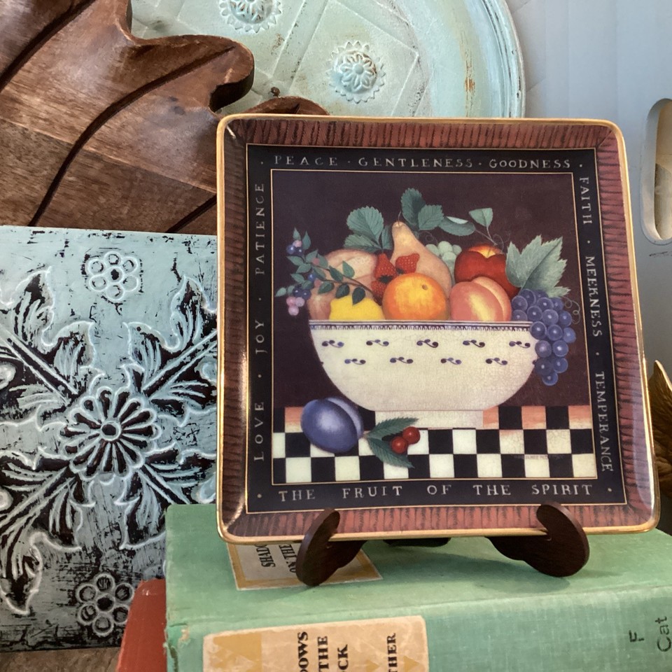 Fruit of The Spirit Diane Ulmer Pedersen Limited Folk Art & Stand ...