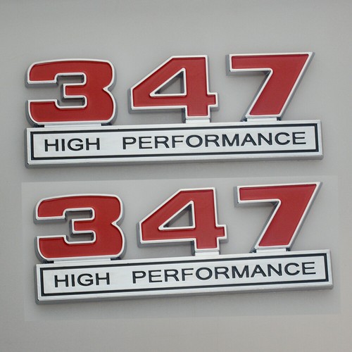 2Pc 347 High Performance Logo Emblem Badge 3D Decals Stickers Cars ...