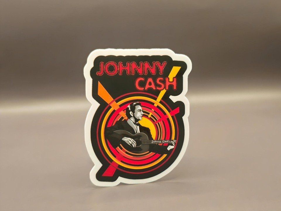Johnny Cash Inspired Stickers Rock N Roll Country Rebel The Man In ...
