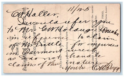c1880's C.W. Haller CW Flogg Lincoln Omaha Nebraska NE Posted Postal ...