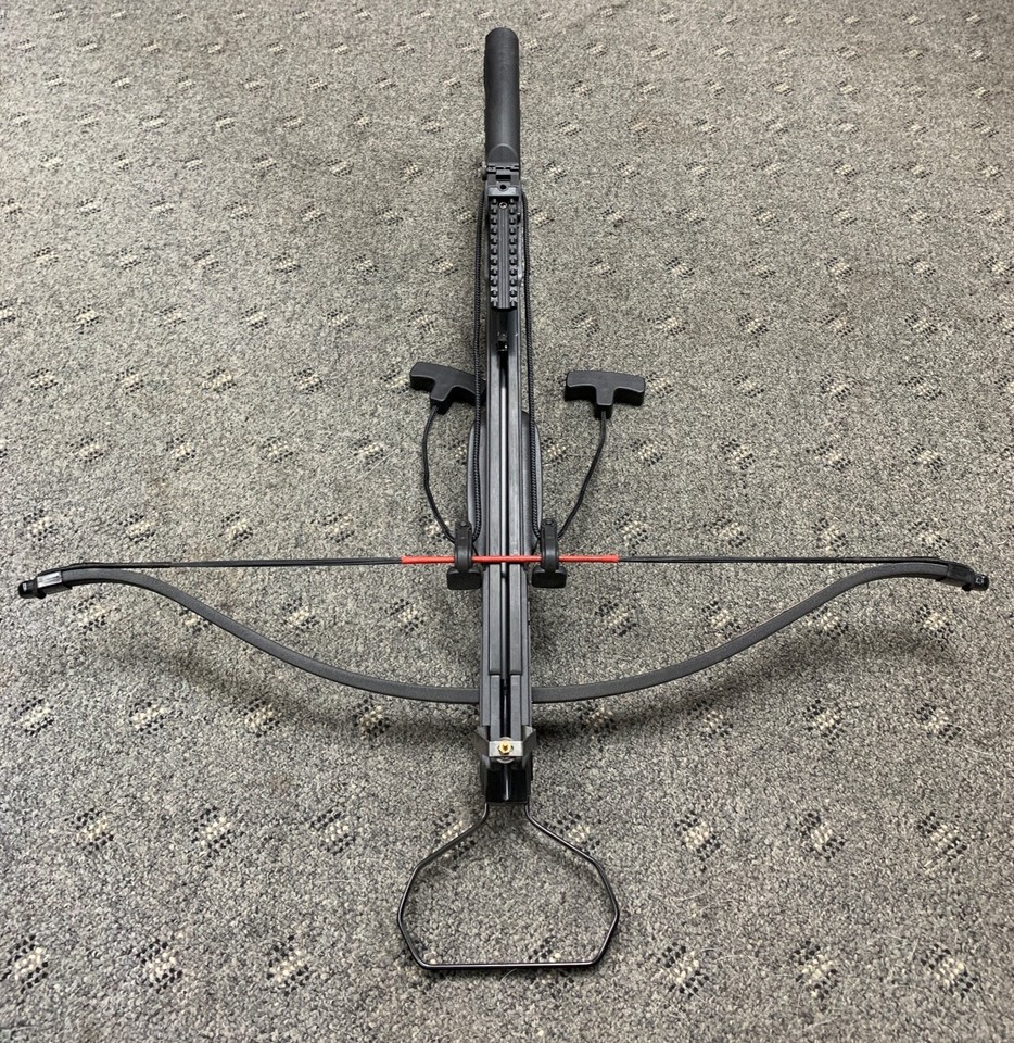 *Silent Strike Black 245fps Crossbow w/Open Sights & Cocking Device ...