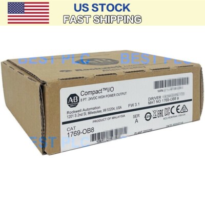 1PCS NEW Sealed Allen-Bradley 1769-OB8 Compact 8 Pt 24VDC HIGH POWER ...