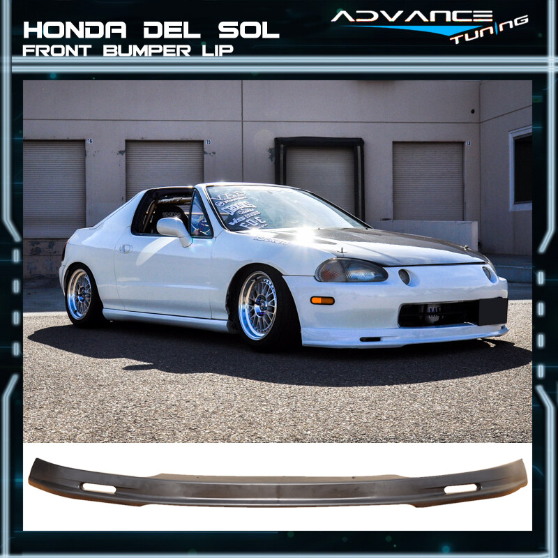 Fits 93-97 Honda Del Sol Coupe Mugen Style Front Bumper Lip Spoiler ...