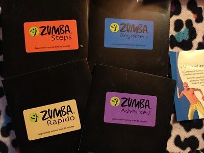 MINT COMPLETE ZUMBA DANCING EXERCISE 4 DVDS | eBay