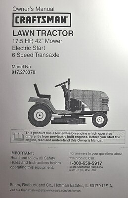 riding lawn craftsman lt 1500 owners manual pdf Owners Manual Sears ...