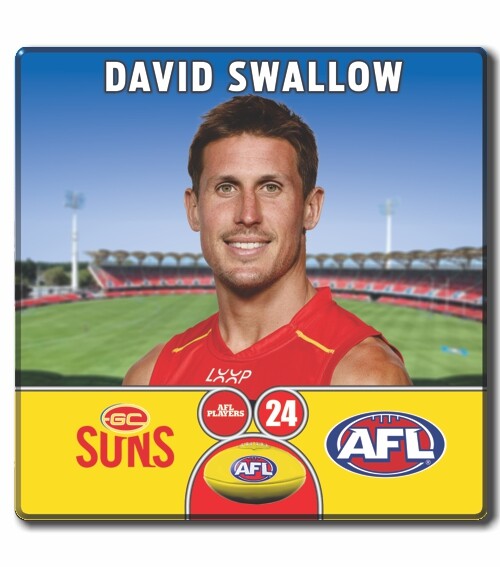 2024 AFL Gold Coast Suns Football Club - SWALLOW, David | eBay Australia