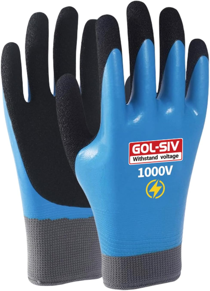 Electrician Gloves 1000V High Voltage, Double Insulated Electrical ...