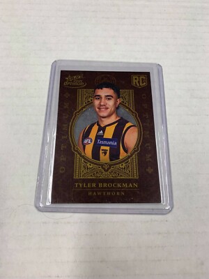 2021 AFL SELECT OPTIMUM PLUS ROOKIE CARD TYLER BROCKMAN HAWTHORN HAWKS ...
