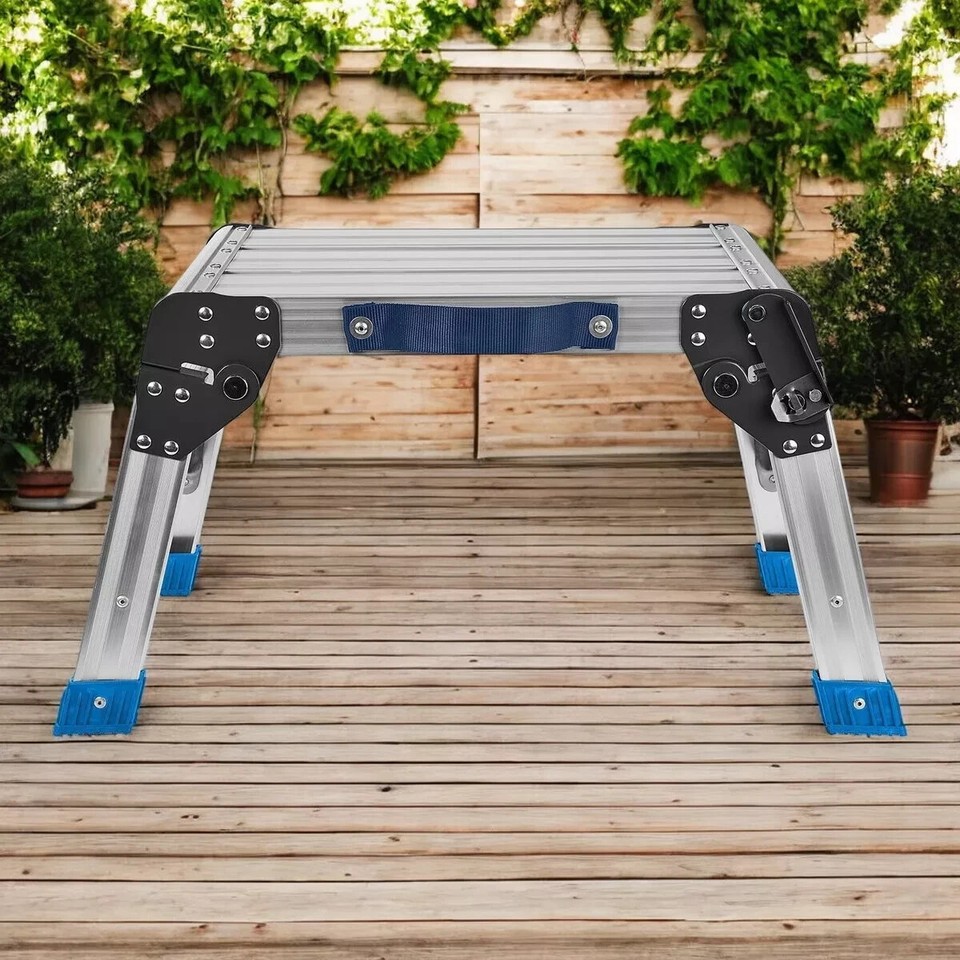 Step Stool Working Platform 18 In. 375 lb. Weight Capacity Tool ...